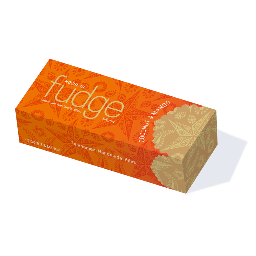 House of Fudge Coconut & Mango – Tasmanian Gourmet Online