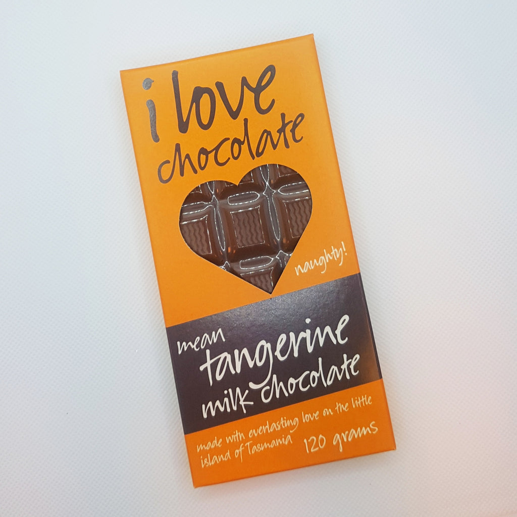 I Love Chocolate- Tangerine Milk Chocolate – Tasmanian Gourmet Online