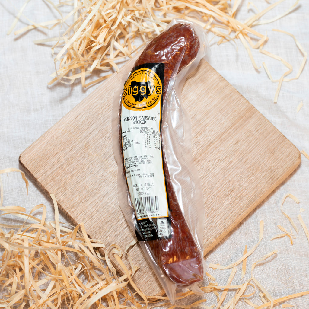 Ziggys Smallgoods - Venison Smoked Sausage – Tasmanian Gourmet Online