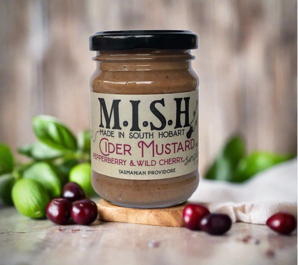 M.I.S.H Cider Mustard Pepper berry & wild cherry – Tasmanian Gourmet Online